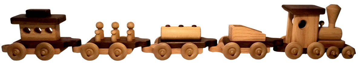 5-Car Train - (L) from Popular Poplar Toys – The Wheeling Artisan ...