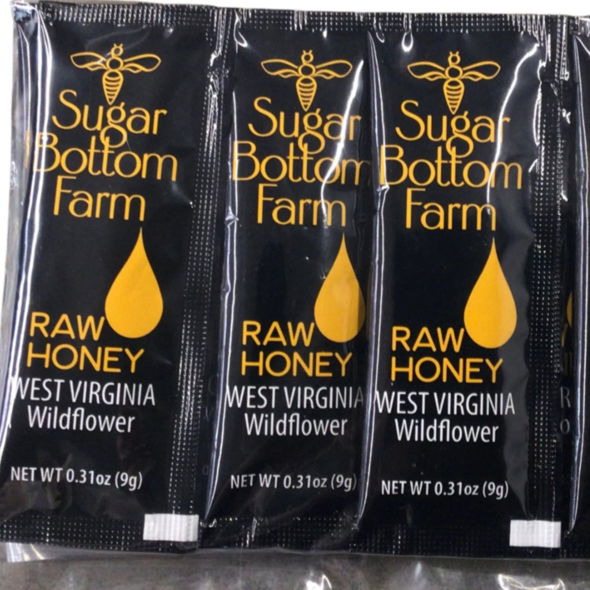 10 Pack of Single Serving WV Raw Honey Packets from Sugar Bottom Farm ...