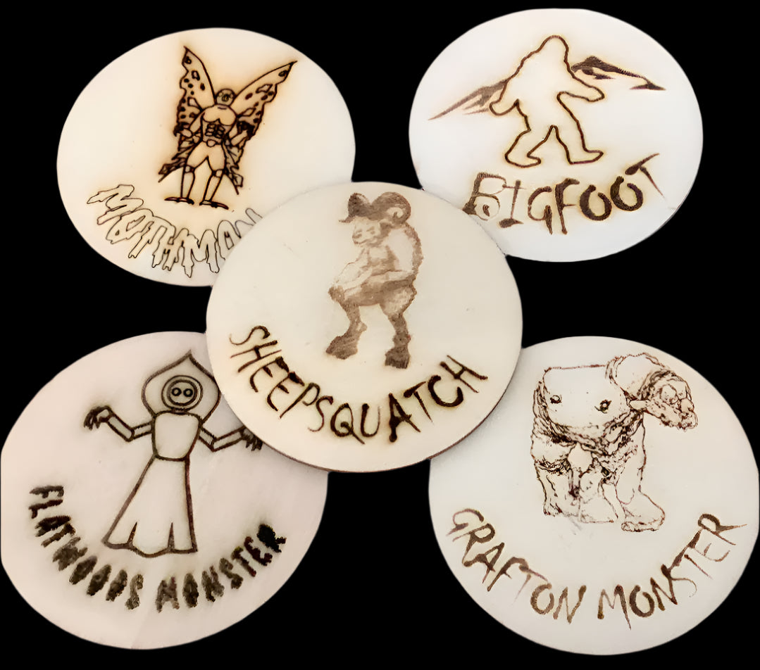 Cryptid Magnet Set – The Wheeling Artisan Center Shop