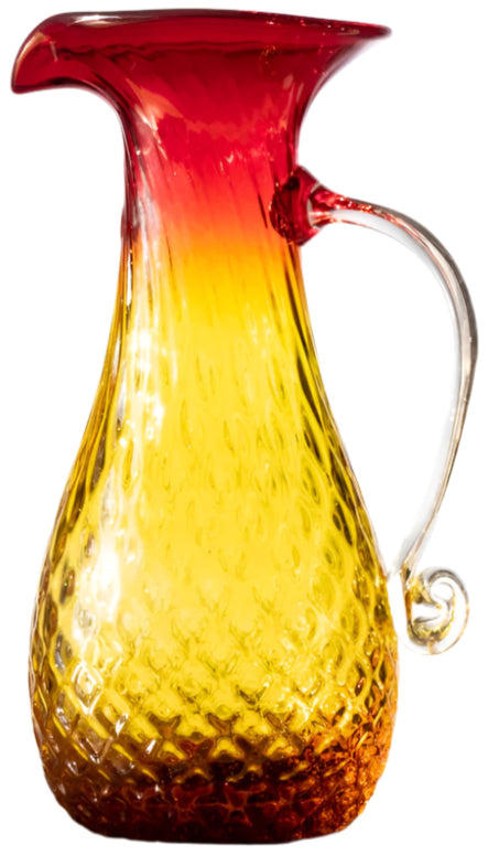 Diamond Optic Pitcher from Blenko Glass – The Wheeling Artisan Center Shop