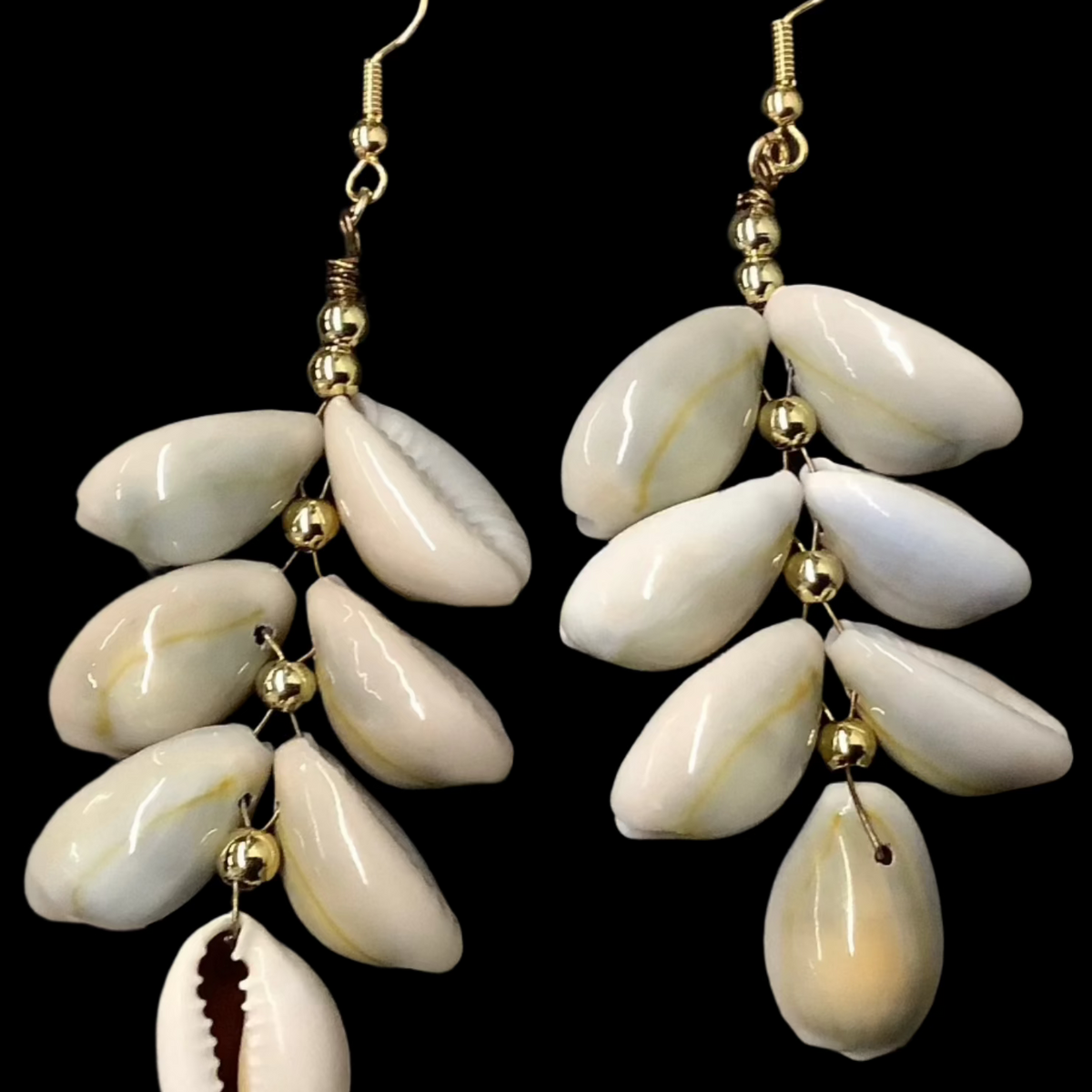 Cowrie Shell Earrings – The Wheeling Artisan Center Shop